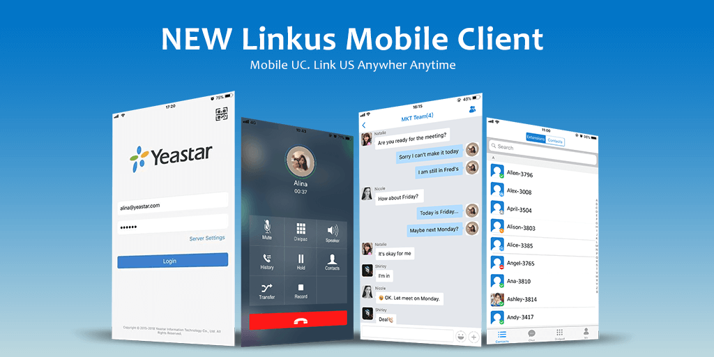 Linkus Mobile Client | Linkus UC Softphone | Yeastar