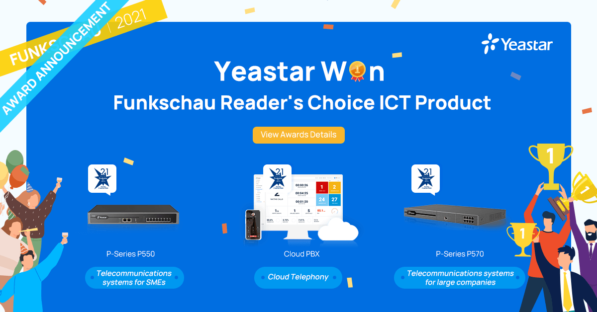 Yeastar Won Funkchau Reader’s Choice ICT Product of the Year 2021