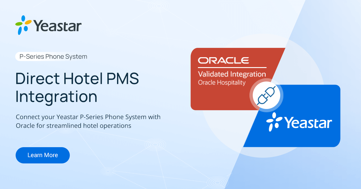 Oracle Hospitality Opera PMS Integration | PBX | Yeastar App Marketplace